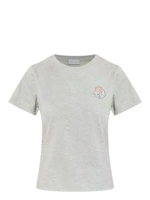 Moncler Logo-detail T-shirt - Grey