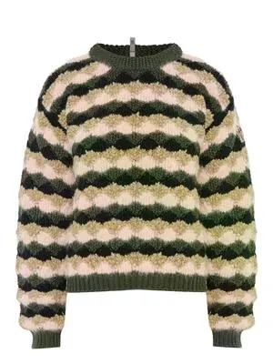 Moncler Striped Sweater - Pink