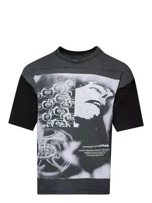 RRR123 Graphic-print T-shirt - Grey