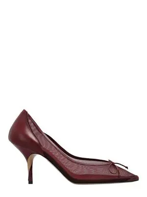Jacquemus Les Escarpins Tourni Heeled Shoes - Burgundy