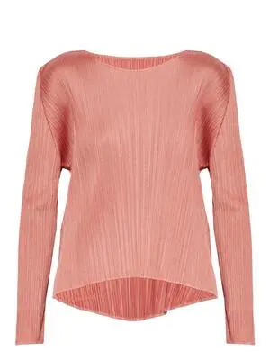 Issey Miyake Pleated Top - Pink