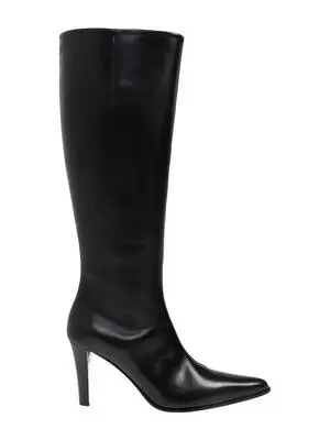 MAISON MARGIELA Leather Knee-high Boots - Black