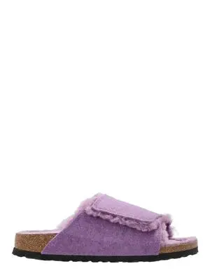 BIRKENSTOCK Solana Shearling Slides - Purple