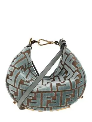 Fendi Graphy Mini` Handbag - Blue