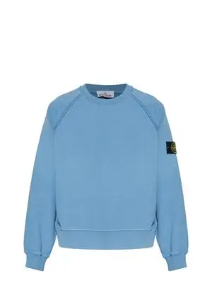 Stone Island Logo Sweatshirt - Blue