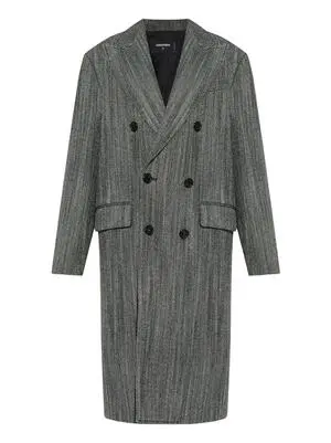 Dsquared2 Wool Overcoat - Grey
