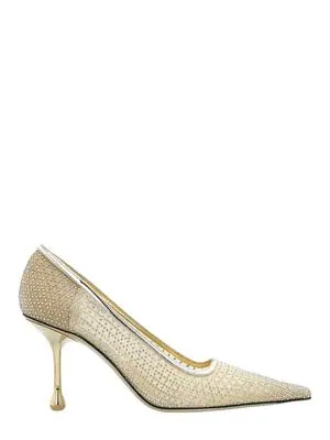 JIMMY CHOO Heeled Shoes With Crystal Embellishment - Gold