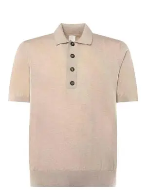 Eleventy Fine-knit Polo Shirt - Neutrals