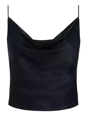 L'AGENCE Calista Cowl-Neck Satin Top
