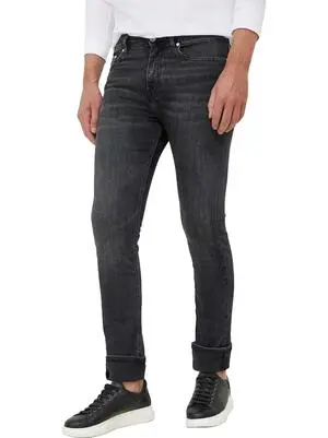 Karl Lagerfeld Logo Patch Jeans - Black