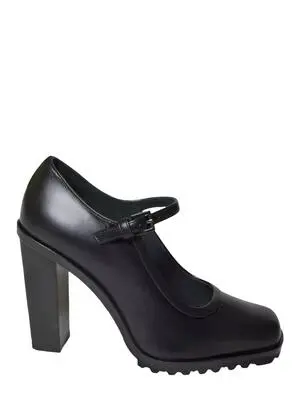 Max Mara Mary Janes Buckle-strap Pumps - Black