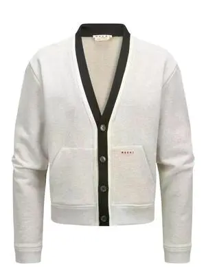 Marni Button-front V-neck Cardigan - Grey