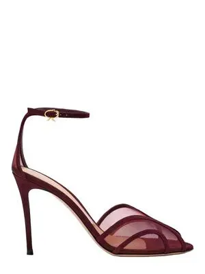 GIANVITO ROSSI 95mm Peep-toe Sandals - Red