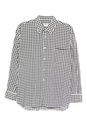 Comme Des Garçons Checked Shirt - Black