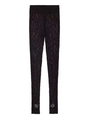 MSGM Lace Leggings - Black