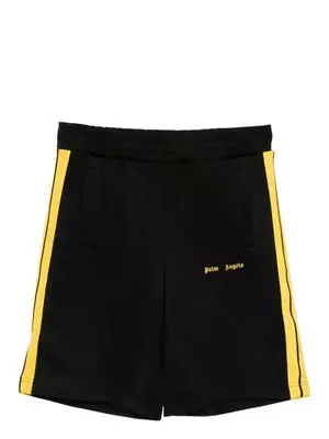 Palm Angels Logo-embroidered Shorts - Black