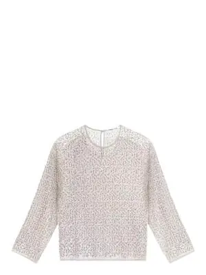SAMSOE SAMSOE Beaded-detail Top - White