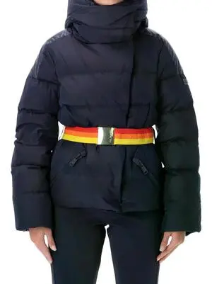 Goldbergh Hooded Belted Ski Jacket - Blue