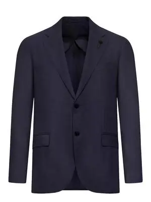 LARDINI Button Jacket - Blue
