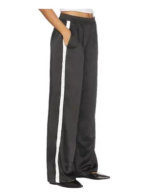 Sanctuary Satin Track Pant - Black