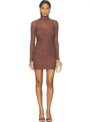Astr The Label Kourtney Mini Dress - Brown