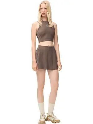 Loewe Technical Jersey Skirt - Brown/pink