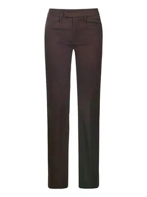 DONDUP Flora Back-pockets Trousers - Brown