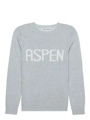 ELLSWORTH + IVEY Aspen Crewneck Sweater - Black / White / Pink / Gray