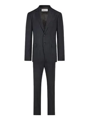 FERRAGAMO Wool Pinstripe Suit - Stripe