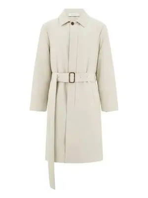 FERRAGAMO Belted Padded Trench - Natural