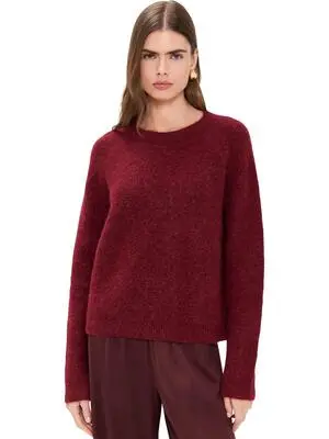 Vince Brushed Alpaca Crewneck Sweater - Rose Wine