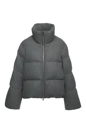 WAKAKUU Storm Puffer Wool Jacket - Grey