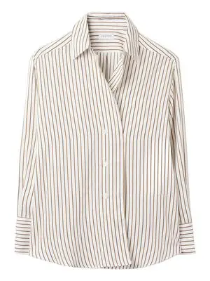 HOUSE OF DAGMAR Fluid Stripe Shirt - Cream