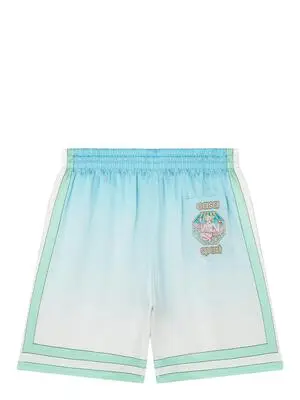 Casablanca Casa Sport Silk Shorts - Blue