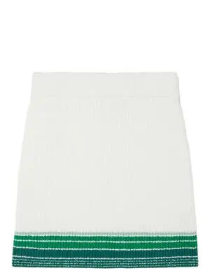 Casablanca Boucle Knit Mini Skirt - Green