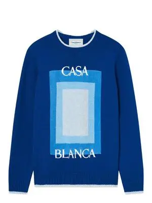 Casablanca Logo Degrade Intarsia Jumper - Multicolor