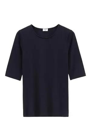 Filippa K Elbow Sleeve T-shirt - Black