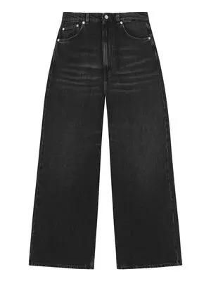 GANNI Baggy Jeans - Washed Black