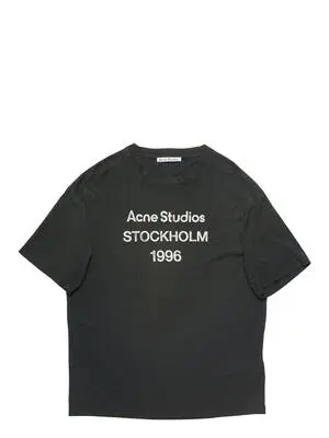 Acne Studios Logo T-shirt - Faded Black