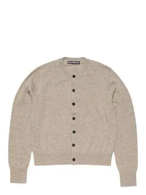 Acne Studios Fitted Yak Wool Cardigan - Grey Melange