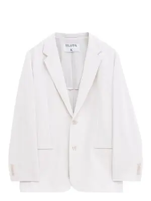 Filippa K Relaxed Fit Single Breasted Blazer - Ivory