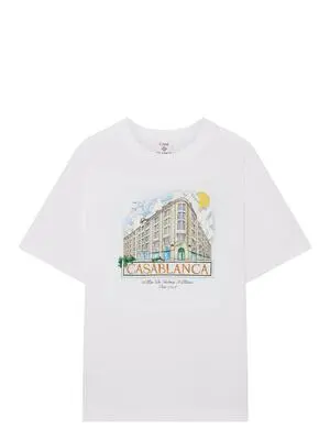 CASABLANCA Paris Store Printed Short Sleeve T-shirt, 
