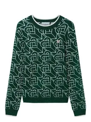 Casablanca Heart Monogram Jumper - Multicolor