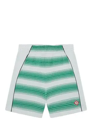 Casablanca Gradient Stripe Sweatshorts - White