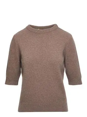 WAKAKUU London Wool Cashmere Top - Mole