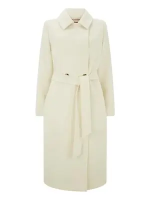 Max Mara Pure Wool Long Coat - Beige
