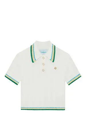 CASABLANCA Rib Boucle Polo Shirt