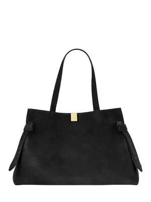 Yuzefi Gyoza Suede Tote - Black