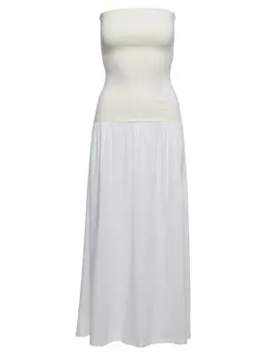 WAKAKUU Corfu Sleeveless Tube Dress - Vanilla