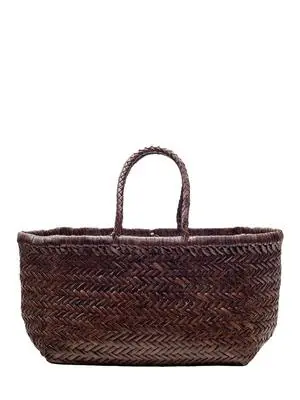 Dragon Diffusion Bamboo Triple Jump Small Bag - Brown
